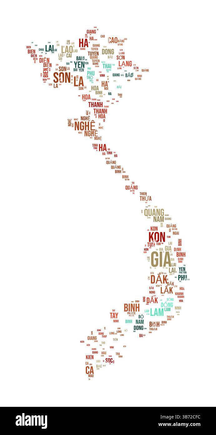 Vietnam word cloud country hi-res stock photography and images - Alamy