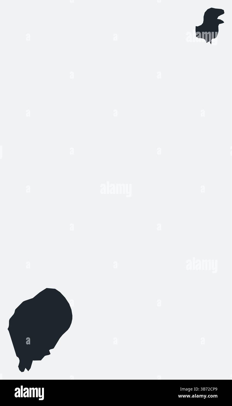 Sao Tome and Principe map. Just a simple border map. Shape of the ...