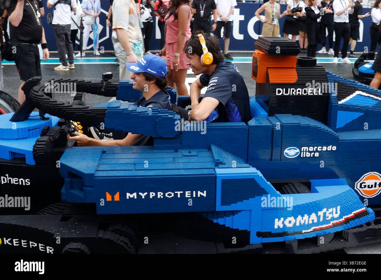 MIAMI GARDENS, FL - MAY 04: Atlassian Williams Racing driver Carlos ...