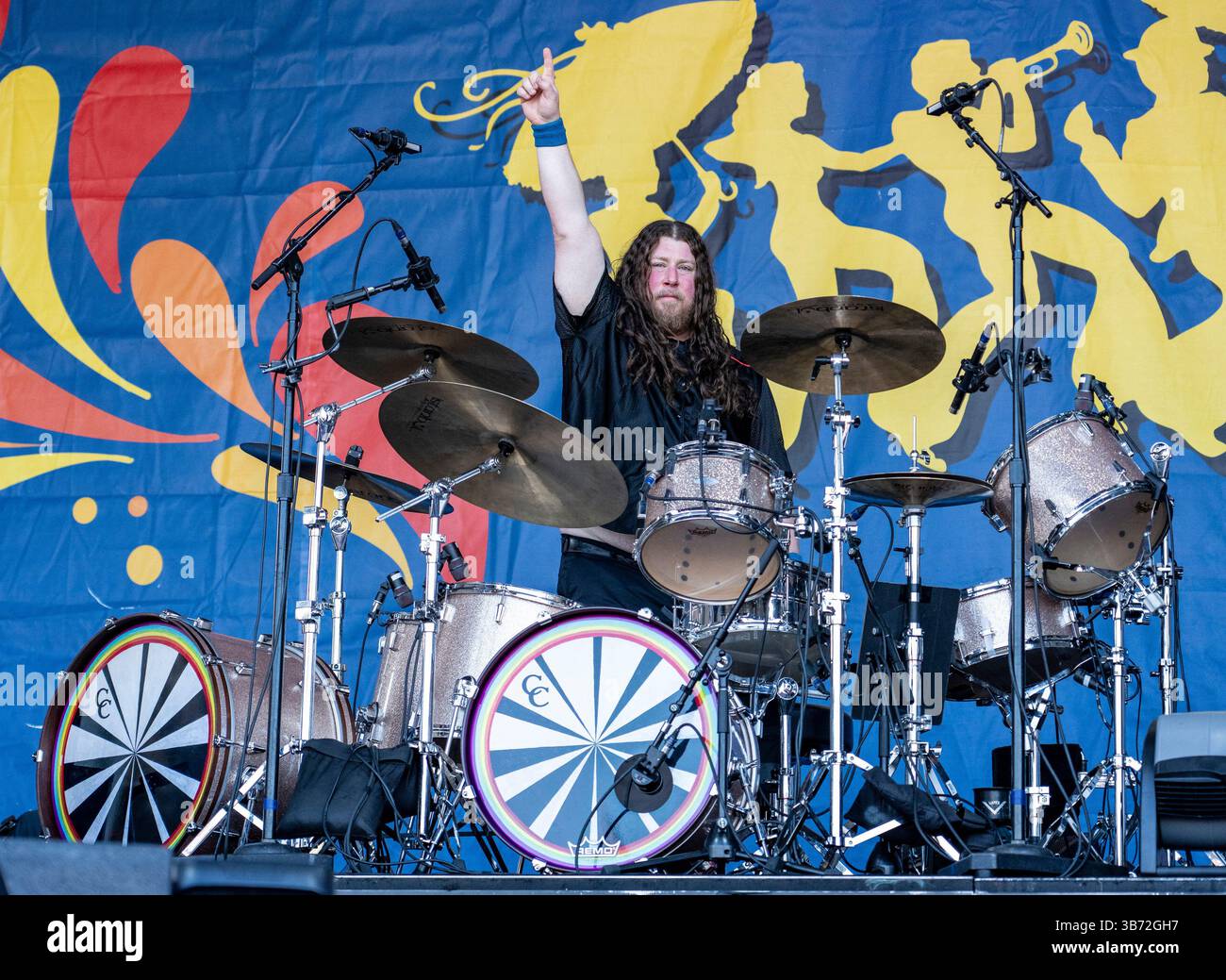 Patrick Hallahan of My Morning Jacket performs during the second ...