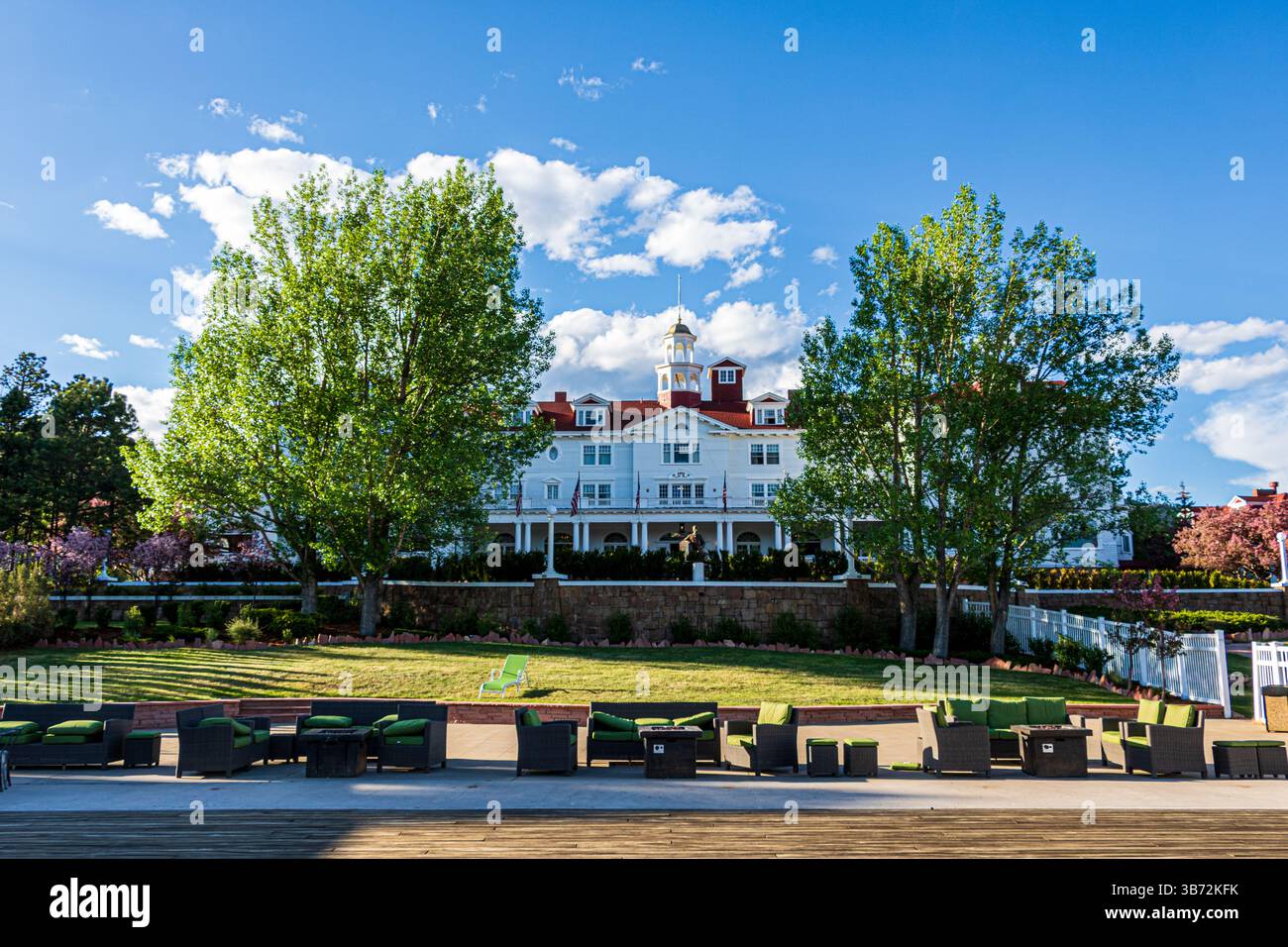 The iconic Stanley Hotel in Estes Park Colorado Stock Photo - Alamy