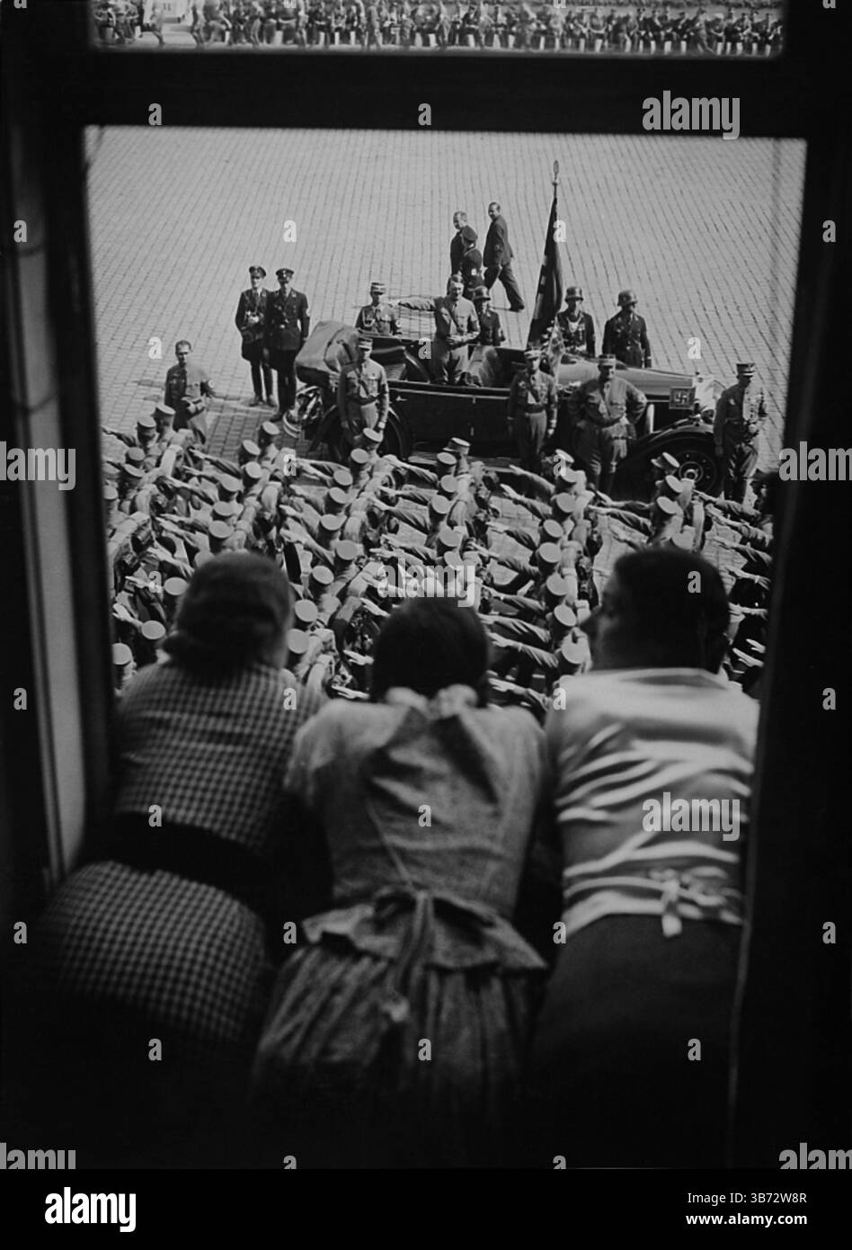 Adolf Hitler at Adolf-Hitler-Platz, Nuremberg, Germany - 1936 Stock ...