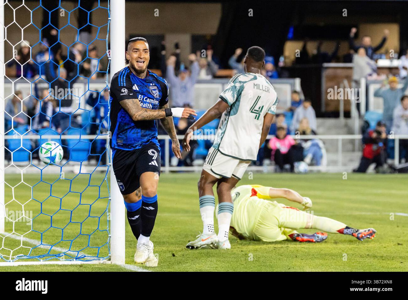 SAN JOSE, CA - MAY 03: Cristian Arango #9 of the San Jose Earthquakes ...