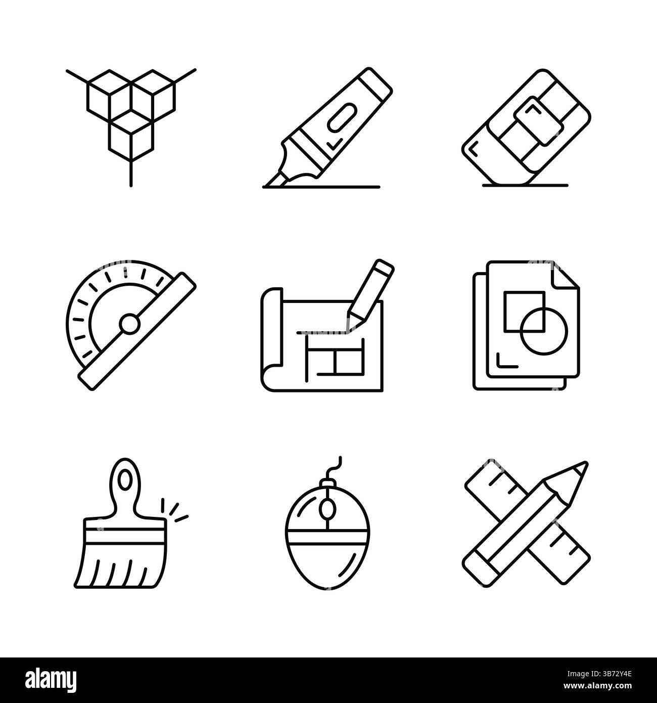Get your hands on this carefully crafted art and design icons set Stock ...
