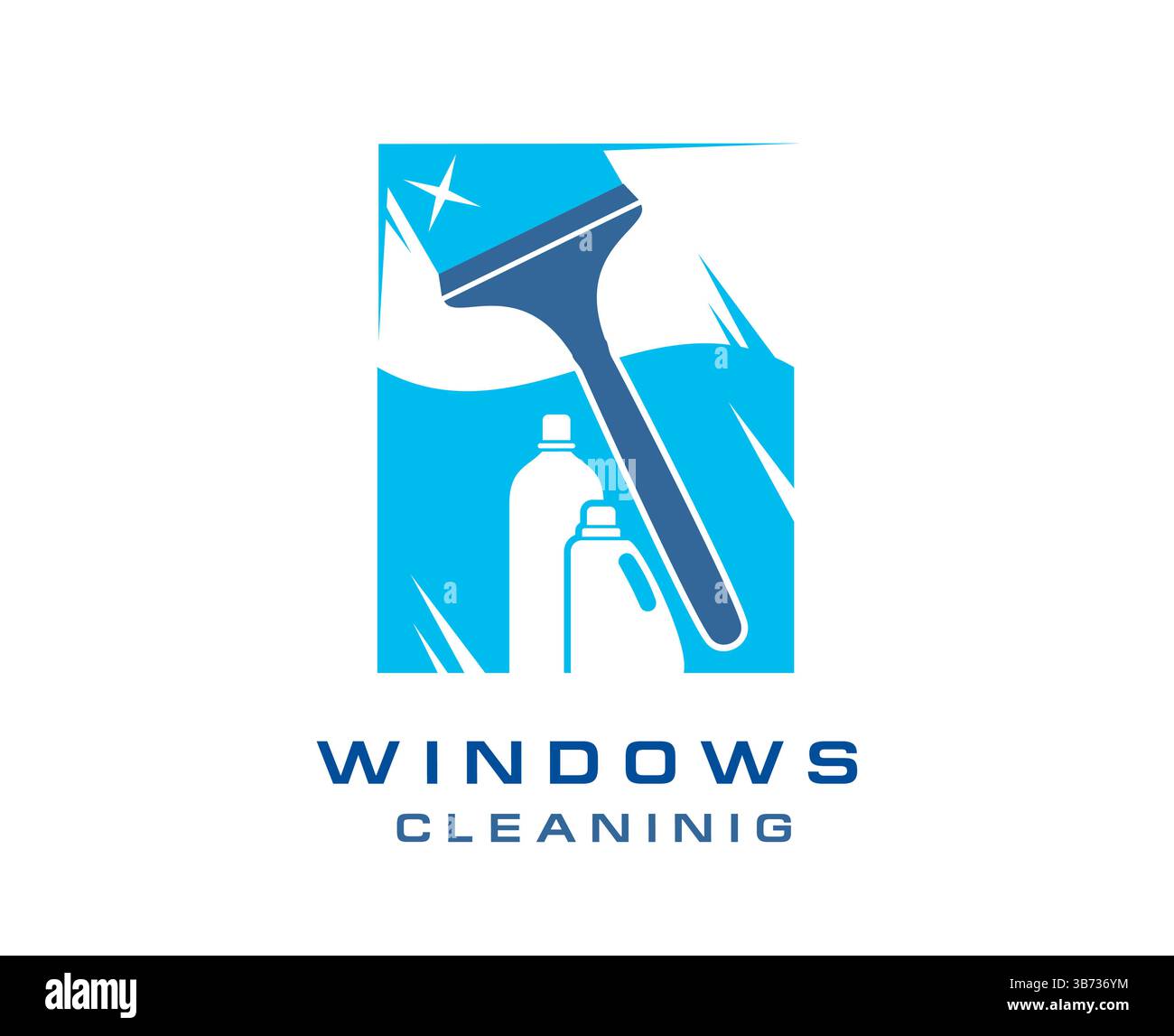 Blue housekeeping detergent soap Stock Vector Images - Alamy