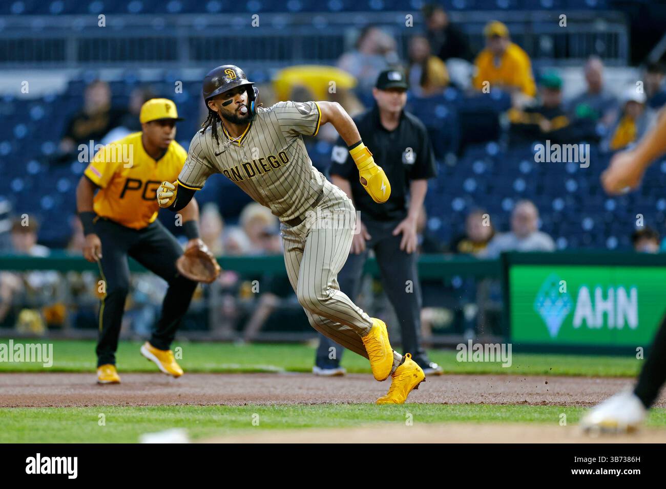 PITTSBURGH, PA - MAY 02: San Diego Padres outfielder Fernando Tatis Jr ...