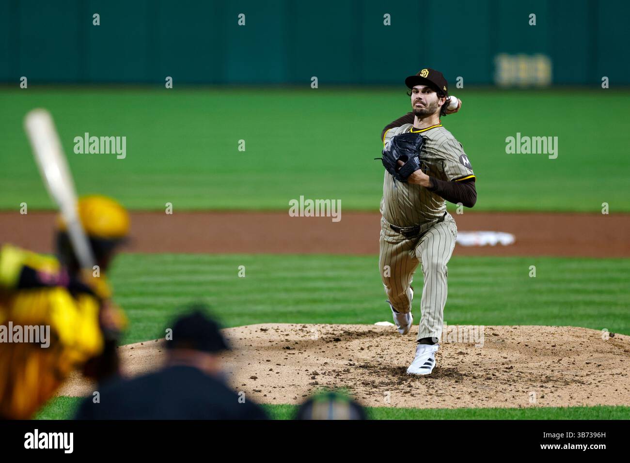 PITTSBURGH, PA - MAY 02: San Diego Padres pitcher Dylan Cease (84 ...