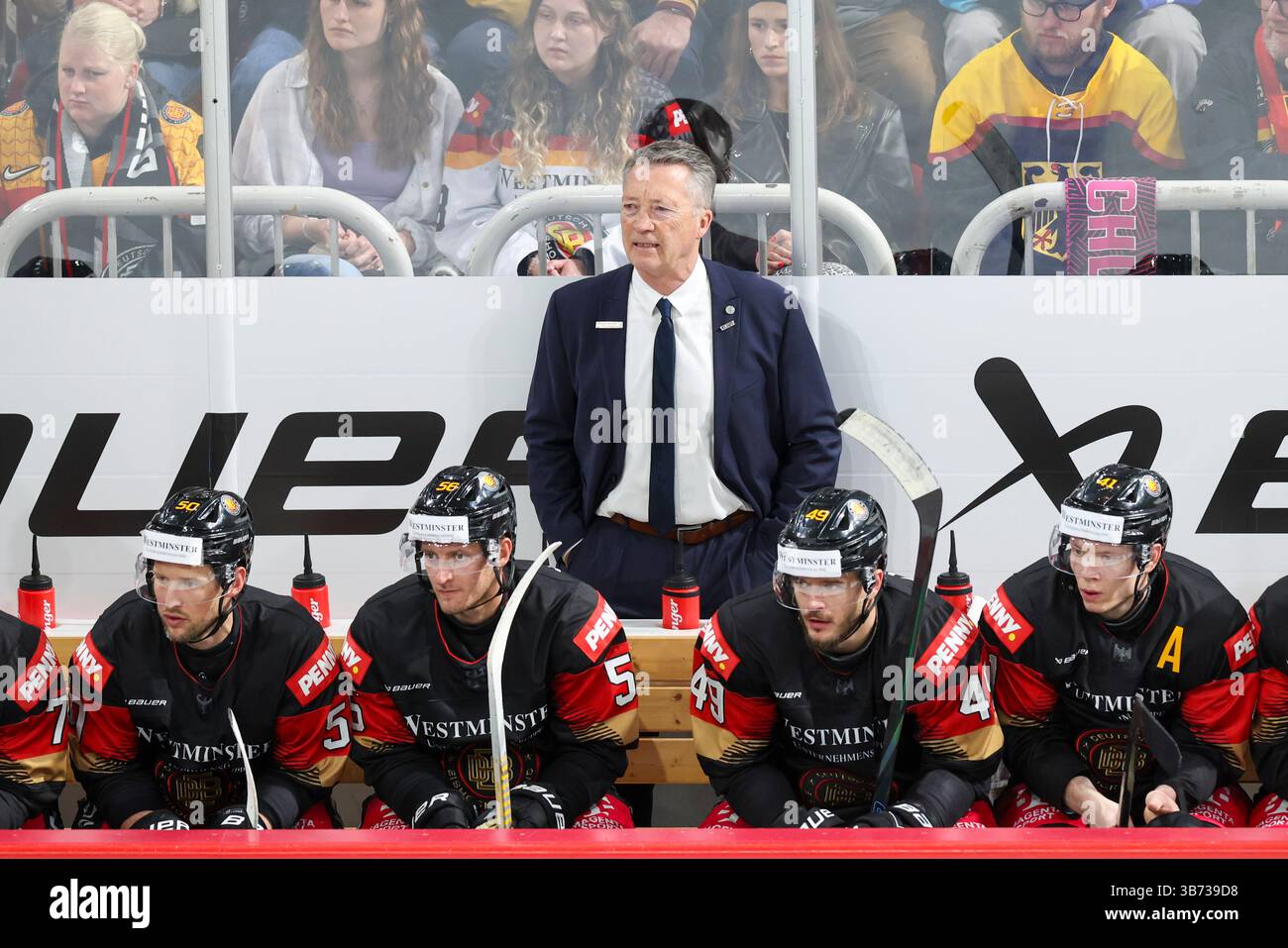 Duesseldorf, Germany. 04th May, 2025. Ice hockey: International match ...