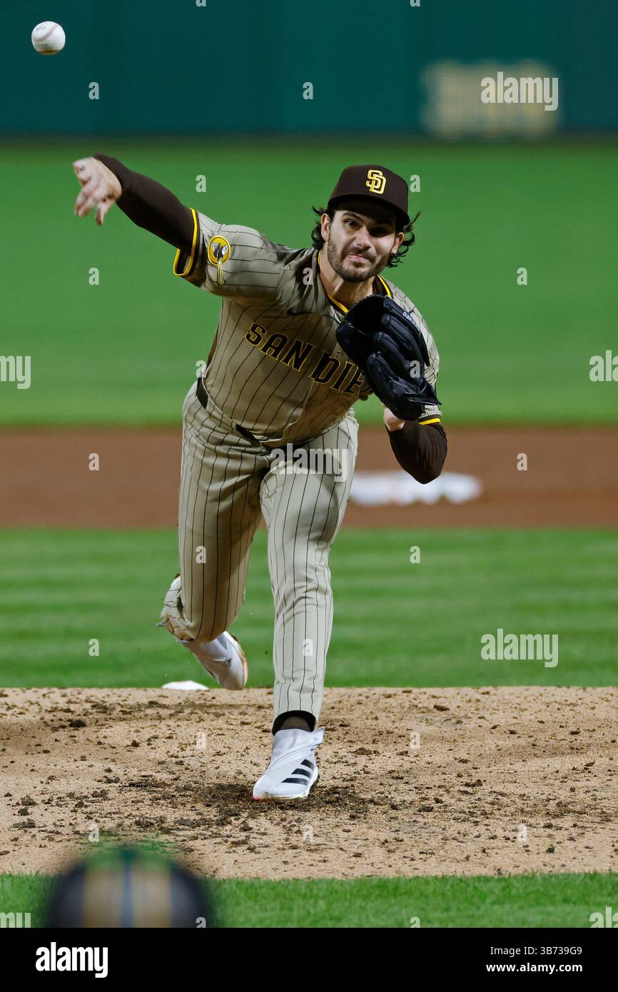PITTSBURGH, PA - MAY 02: San Diego Padres pitcher Dylan Cease (84 ...