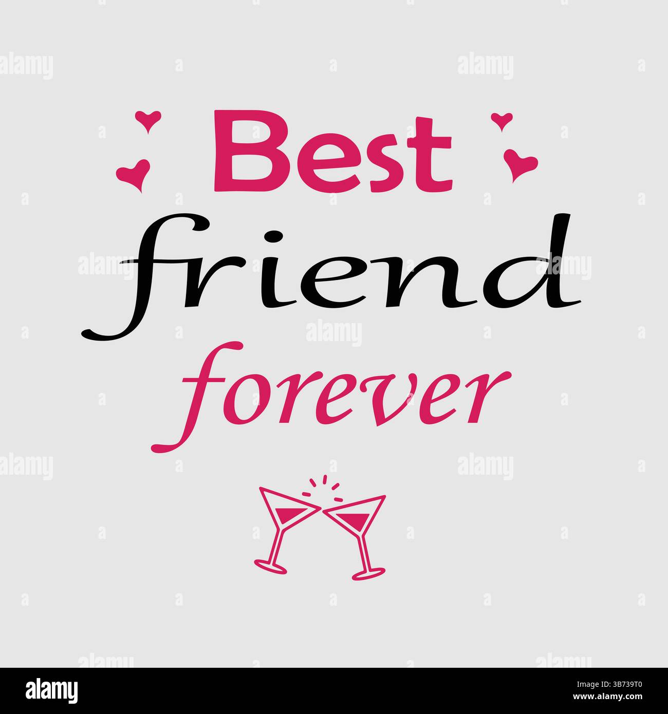 Best Friend Forever, Happy International Friendship Day Colorful ...