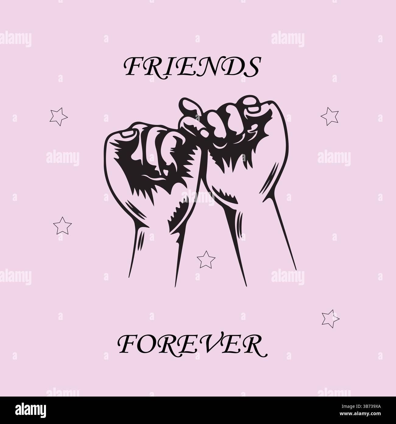 Friends Forever, Happy International Friendship Day vector illustration ...