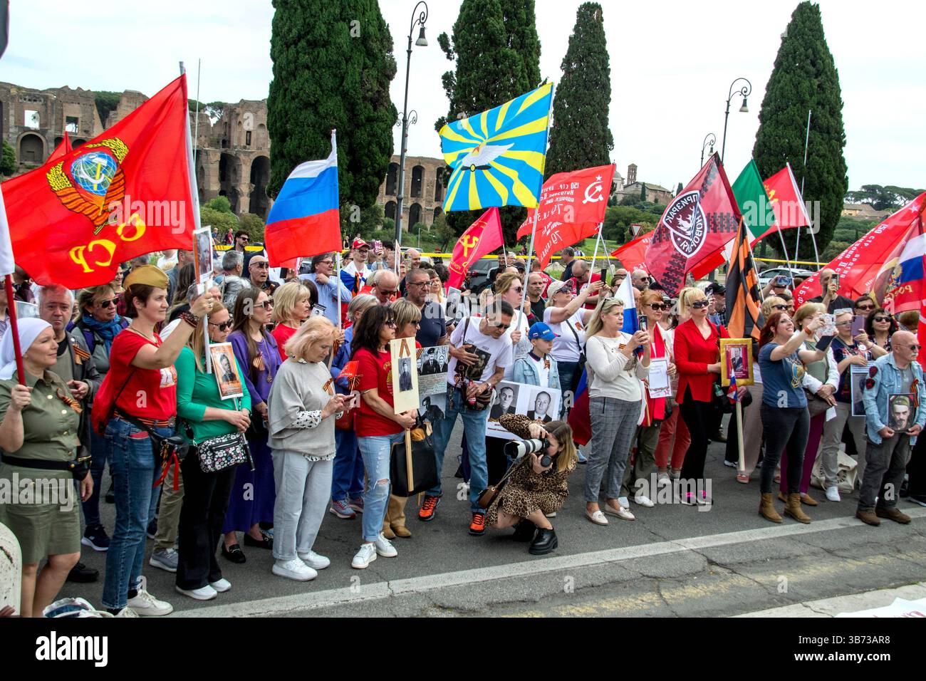 May 4, 2025, Rome, Italy, Italy: Celebration of the Immortal Regiment ...