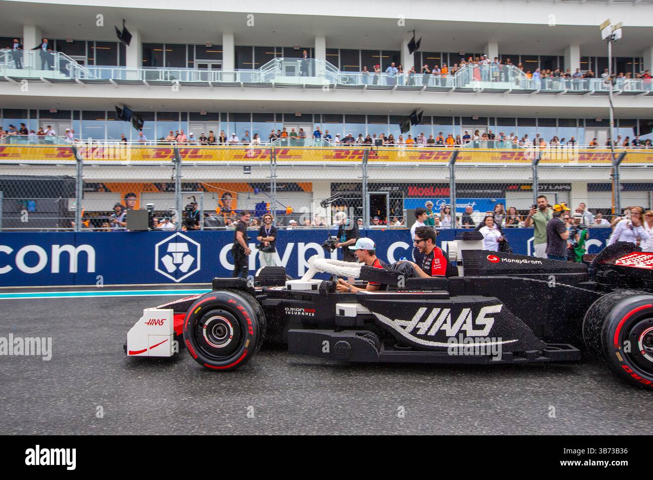 Miami, USA. 05th May, 2025. Driver Parade with F1 Lego Model Car 1:1 ...