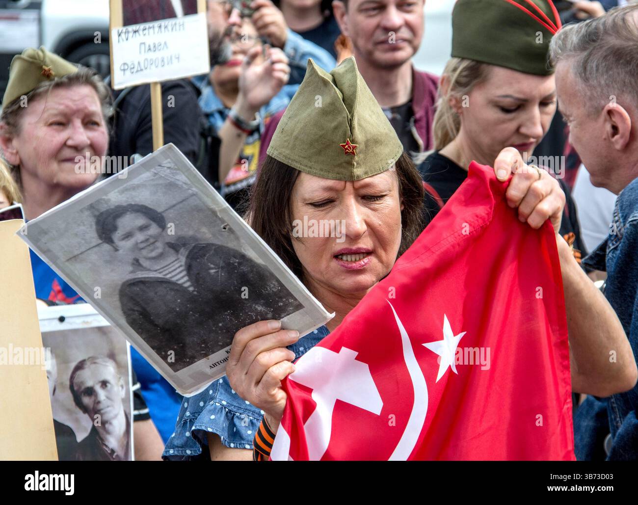 Celebration of the Immortal Regiment in Rome on the 80th anniversary of ...