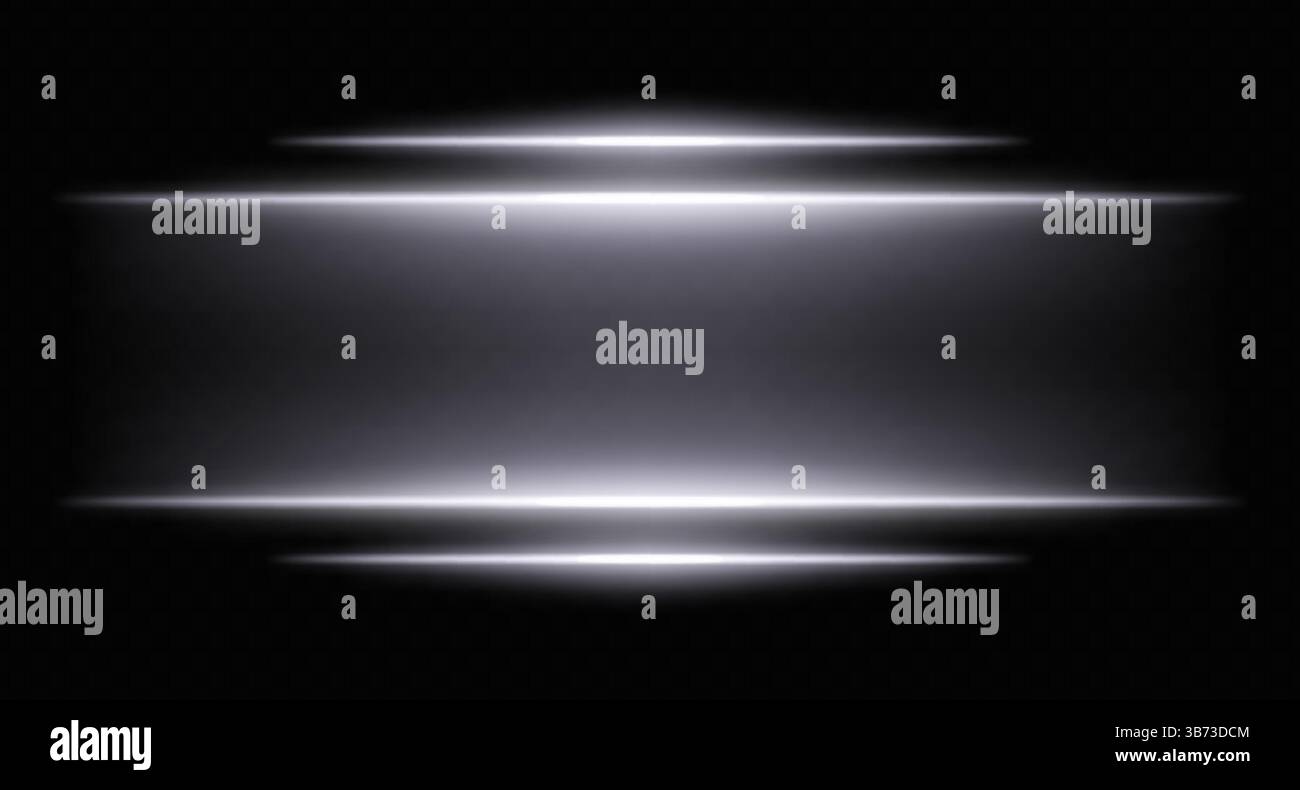 White glowing horizontal beams with gradient blur. Warm-toned digital ...