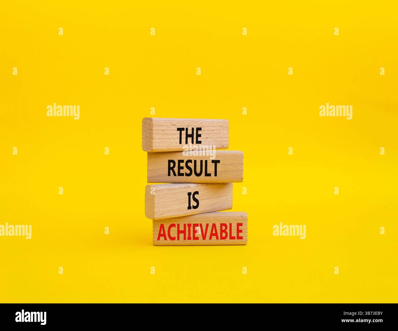 The result is achievable symbol. Concept words The result is achievable ...