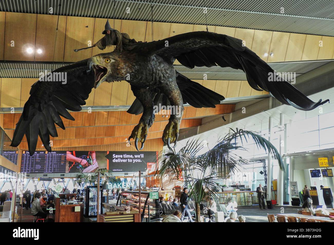 A sculpture of an eagle from the Hobbit films, ridden by the wizard ...