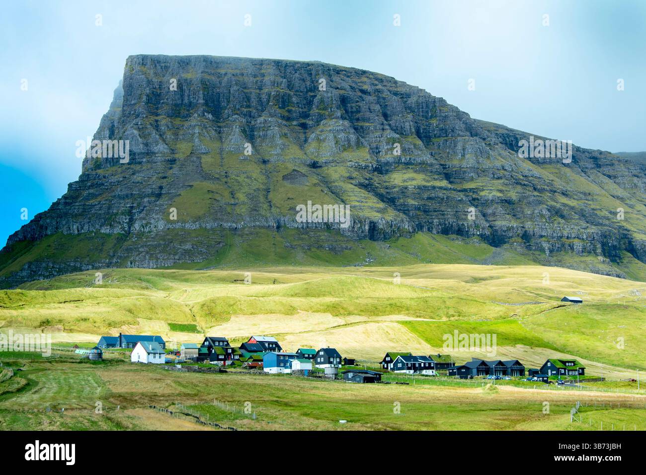 Gasadalur Village - Faroe Islands Stock Photo - Alamy