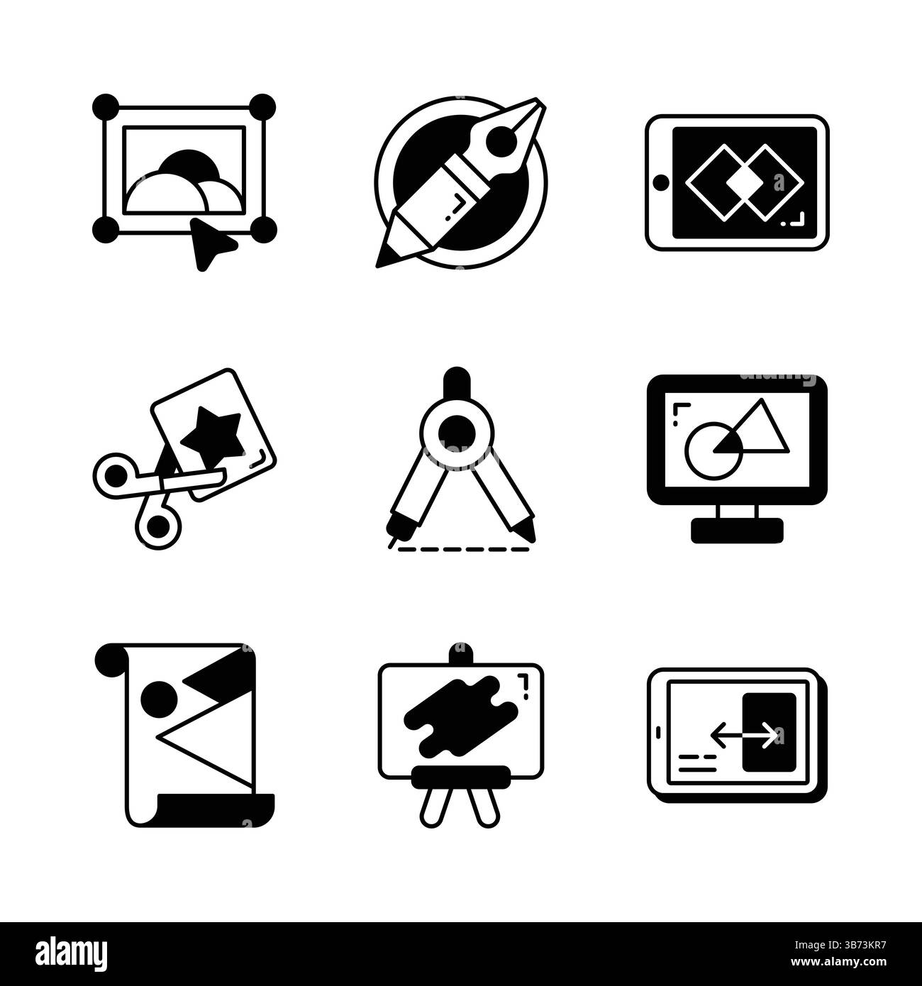 Get your hands on this carefully crafted art and design icons set Stock ...