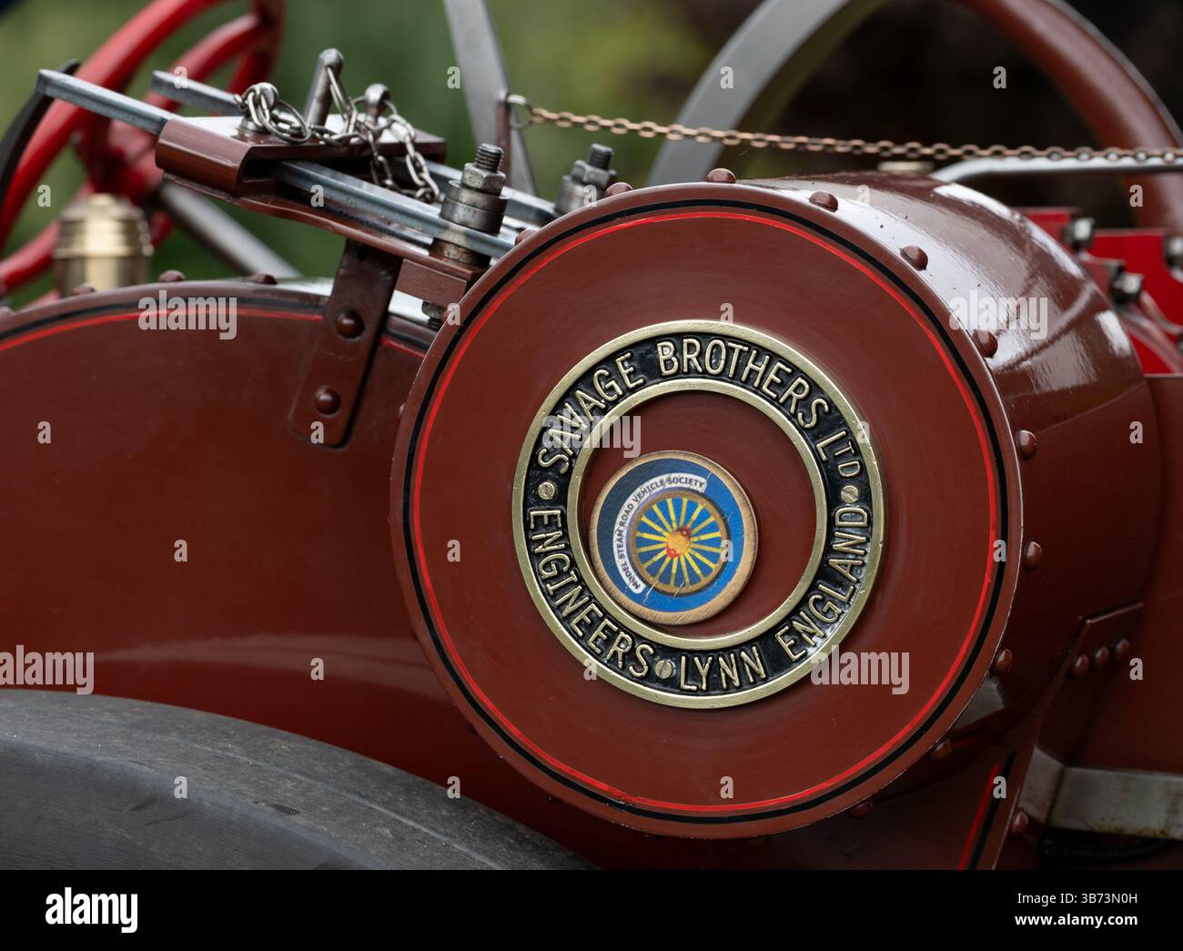 Scale model Savage Brothers traction engine detail, Coventry, UK Stock ...