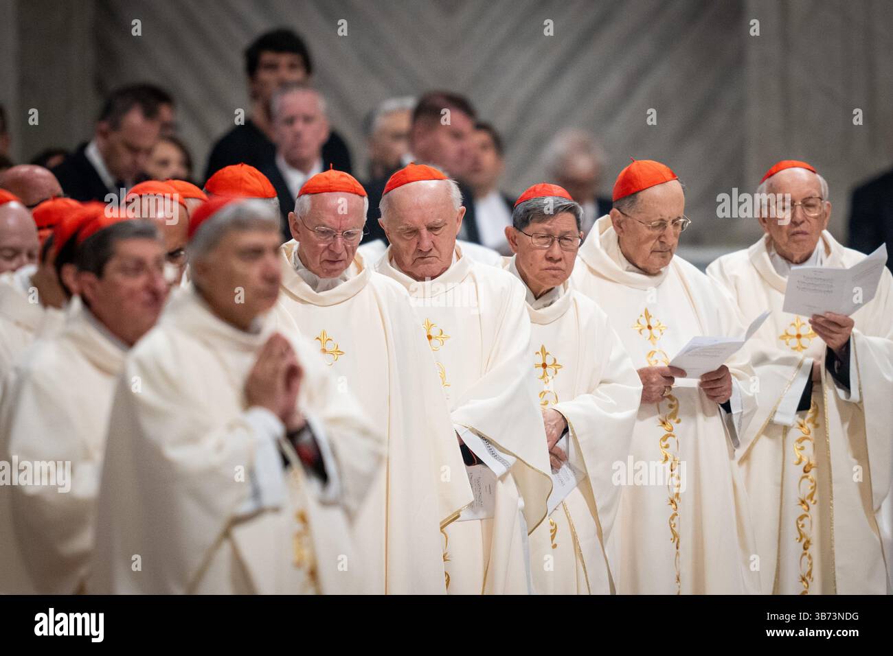 Vatican, Vatican. 04th May, 2025. Cardinal Luis Antonio Tagle attends ...