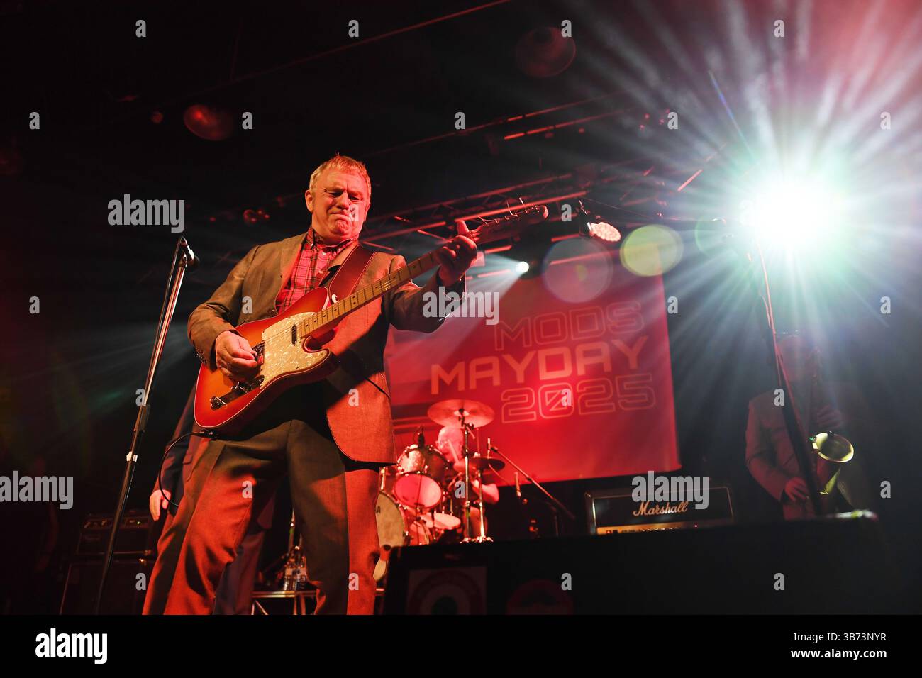 London, UK. 04th May, 2025. LONDON, ENGLAND - MAY 04: David Cairns of ‘Secret Affair' performing ...