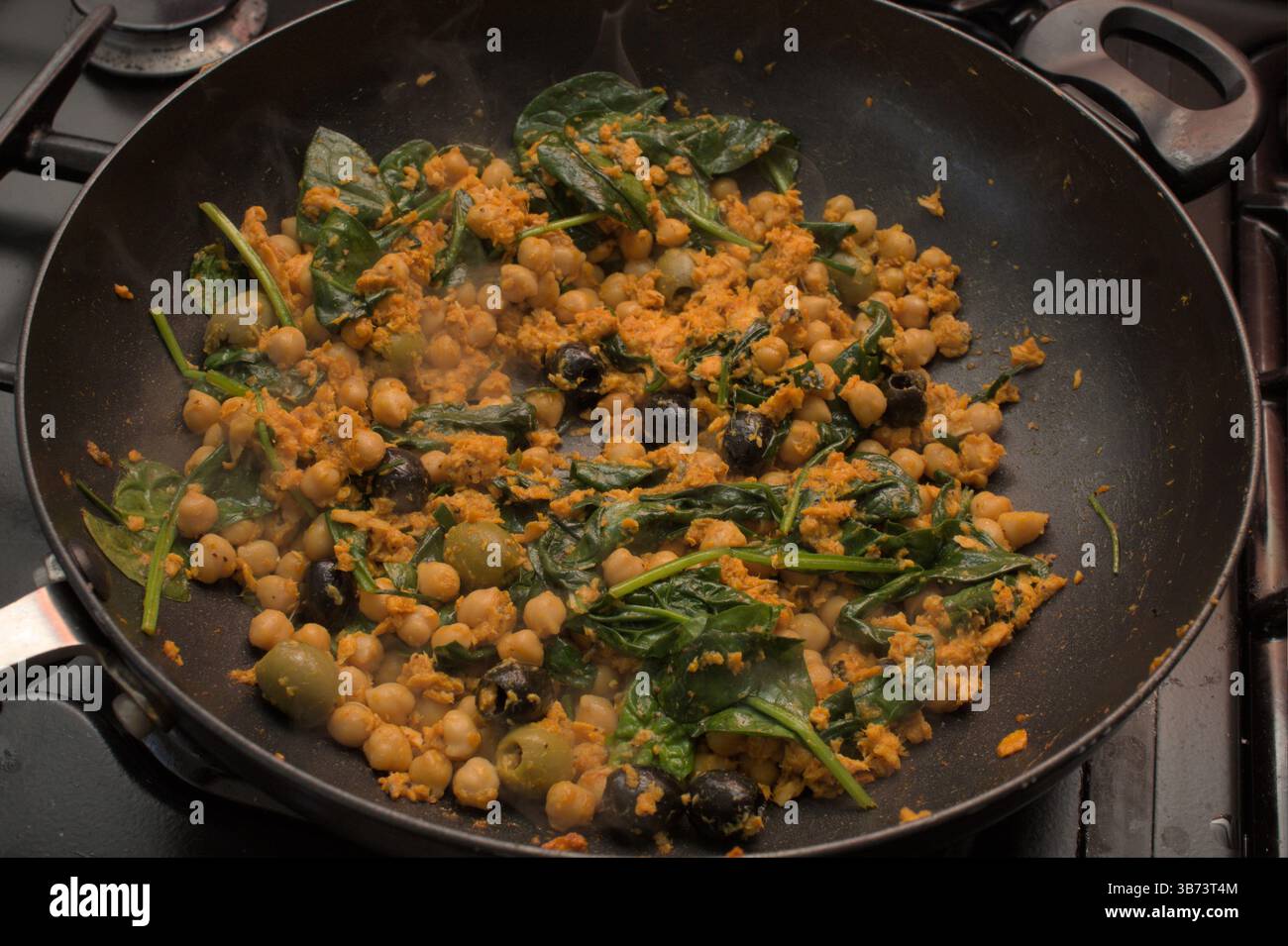 Chickpea fry curry Stock Photo - Alamy