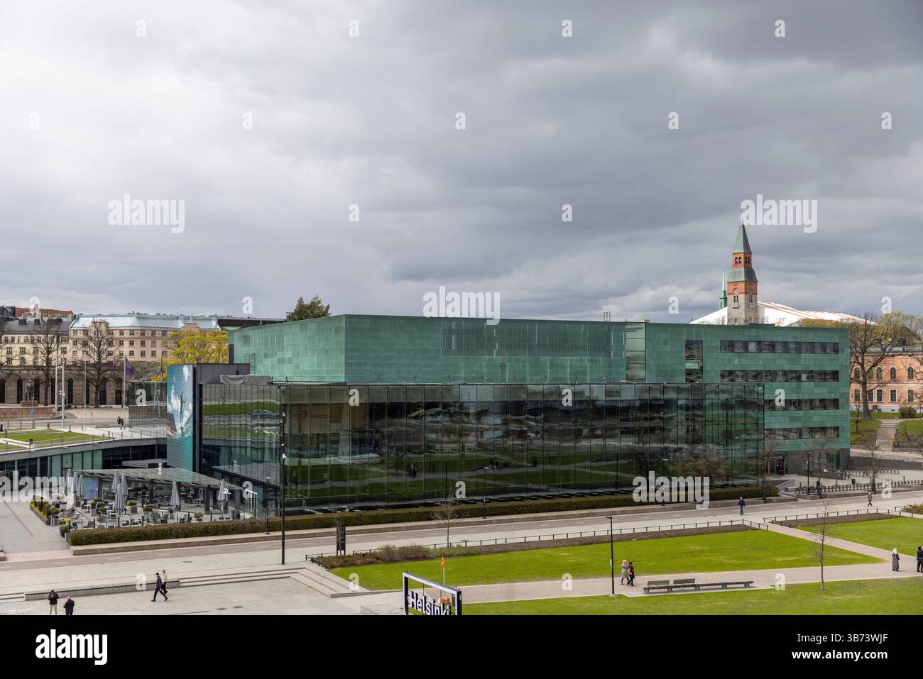 A modern concert hall building downtown Finnish capital city Helsinki ...