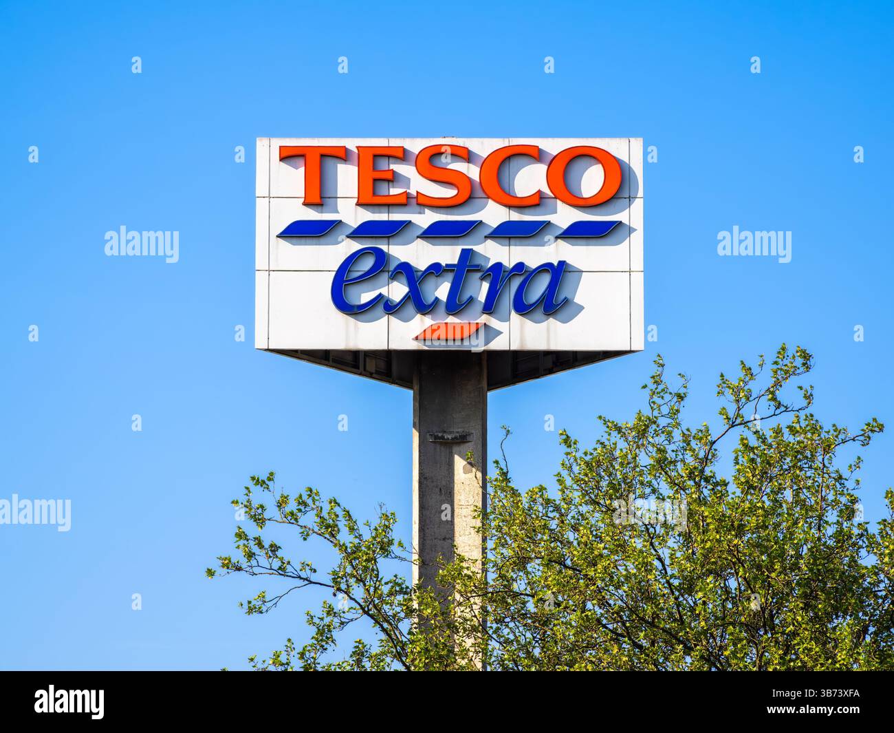 London, United Kingdom - April 28, 2025: Tesco Extra is a larger format ...
