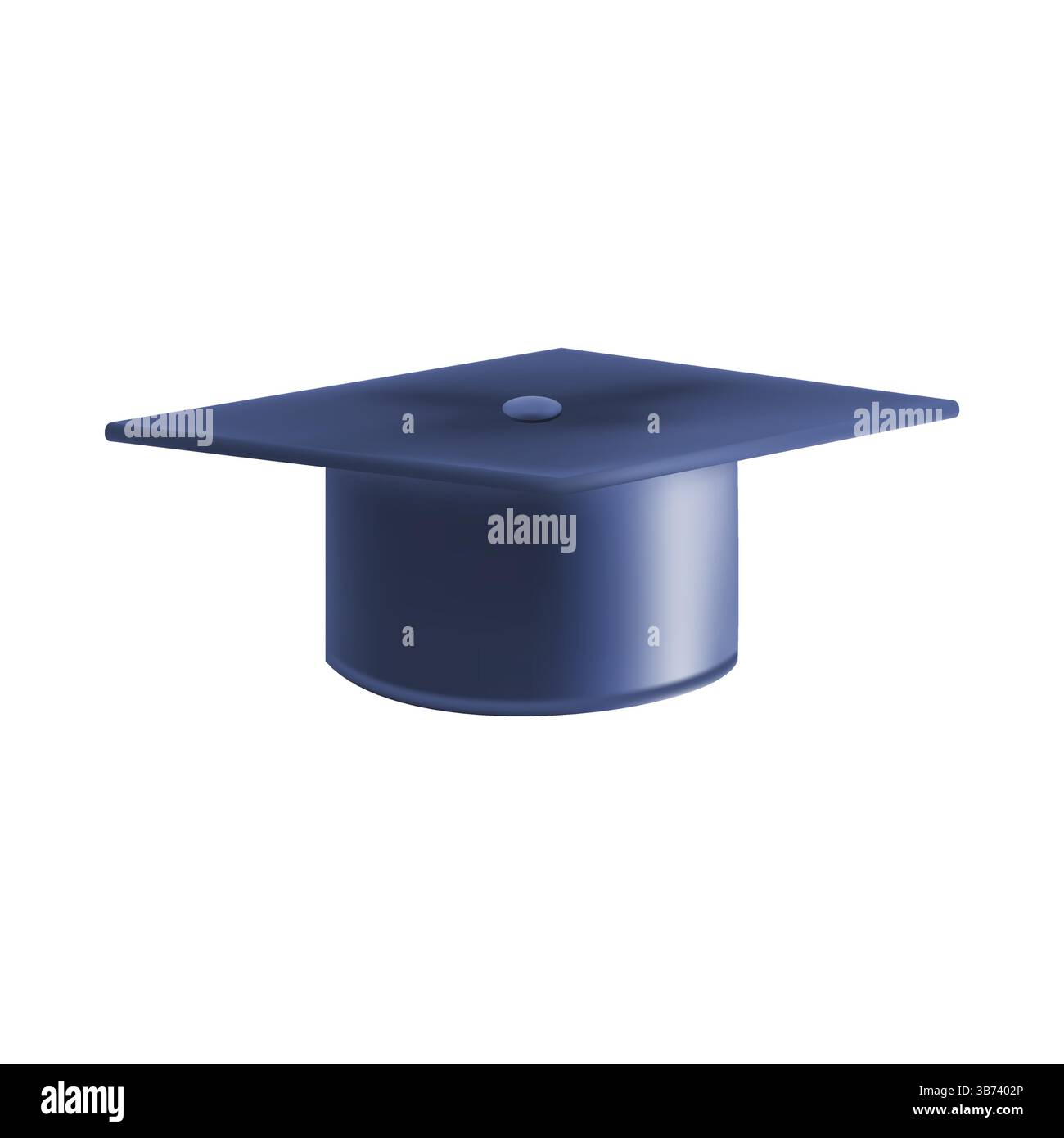 Realistic Blue graduate cap. 3D Graduation Doctoral hat Stock Vector ...