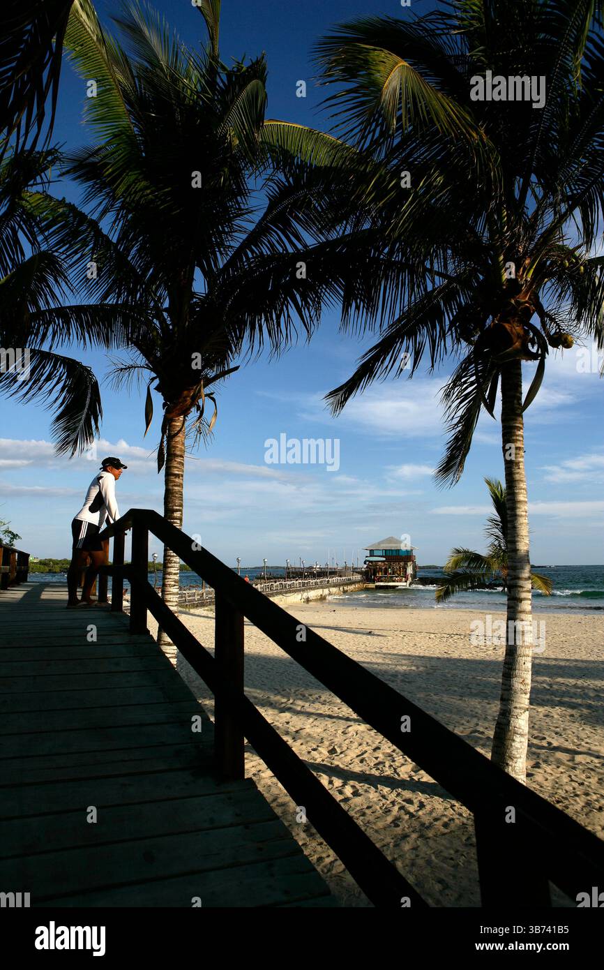 Port Villamil, Isabela island Stock Photo - Alamy