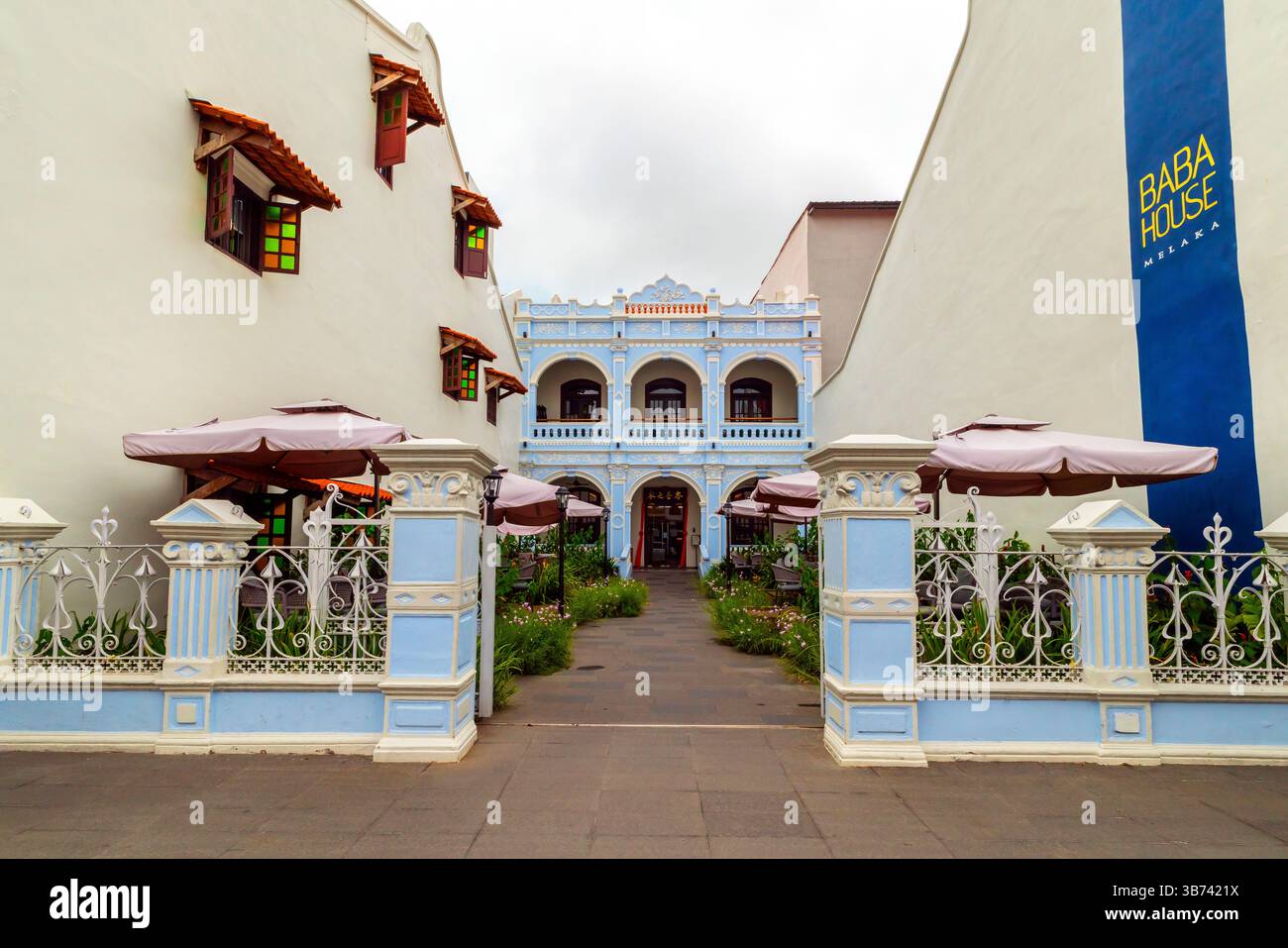 Baba House at Jalan Tun Tan Cheng Lock (street) in Malacca China Town ...