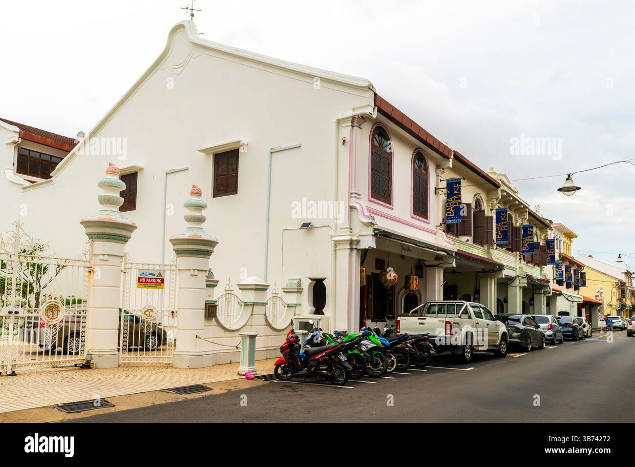 Baba House at Jalan Tun Tan Cheng Lock (street) in Malacca China Town ...
