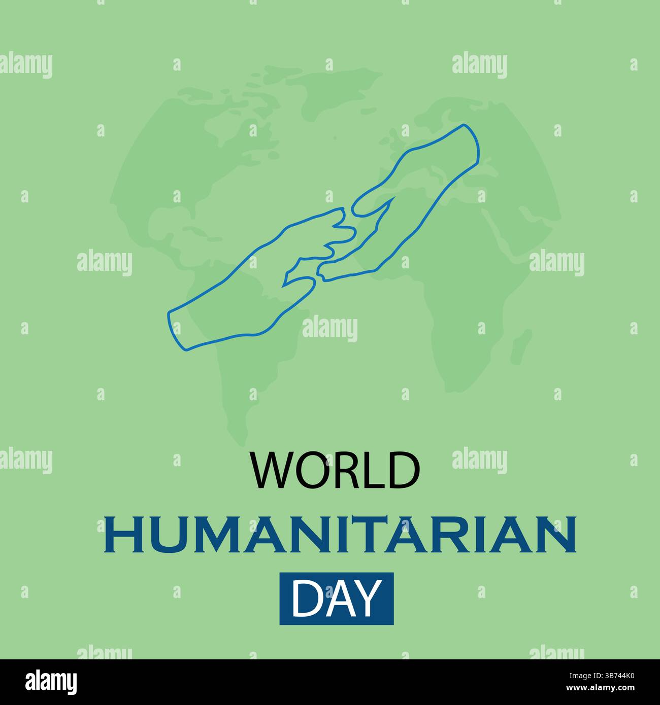 World Humanitarian Day. Humanitarian Day creative concept isolated on ...