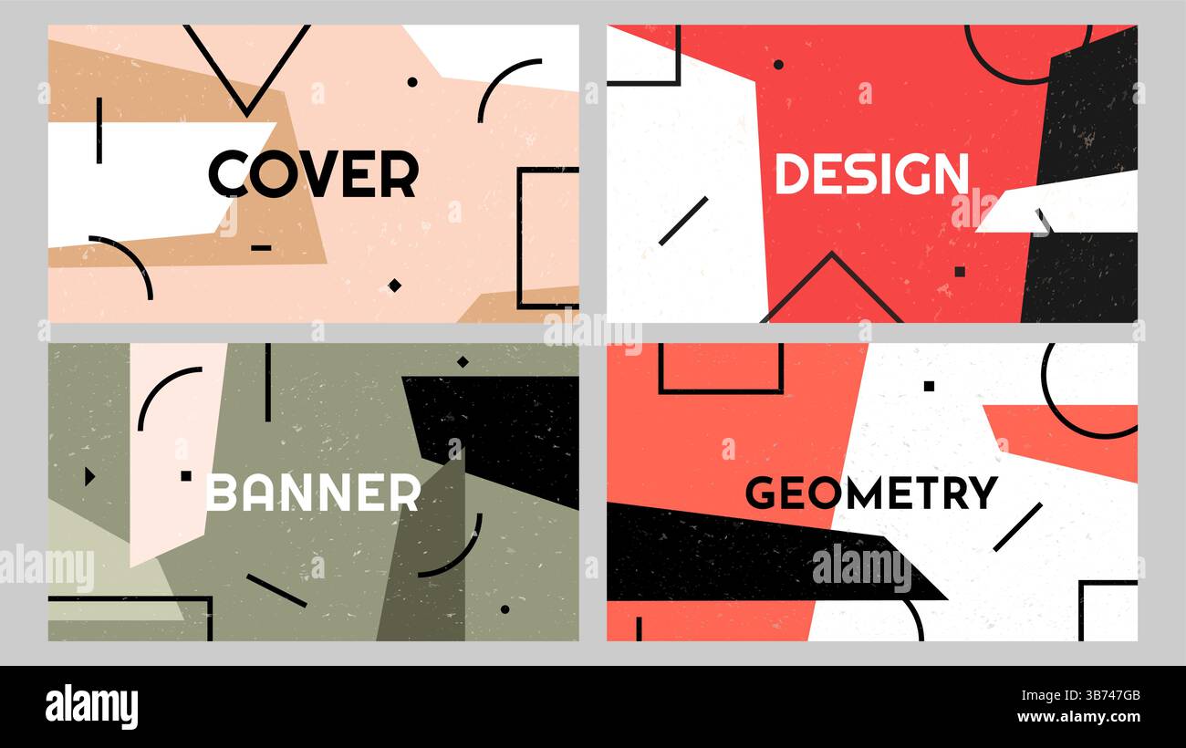 Vector illustration. Geometry style shapes in contemporary modern art ...