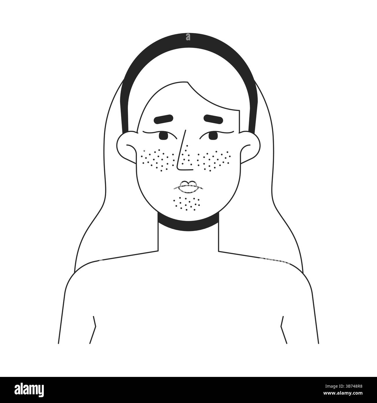 Blonde female character face Cut Out Stock Images & Pictures - Alamy