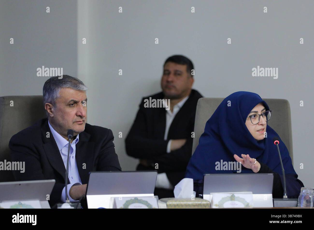 Iranian President Masoud Pezeshkian chairs a cabinet meeting Iranian ...