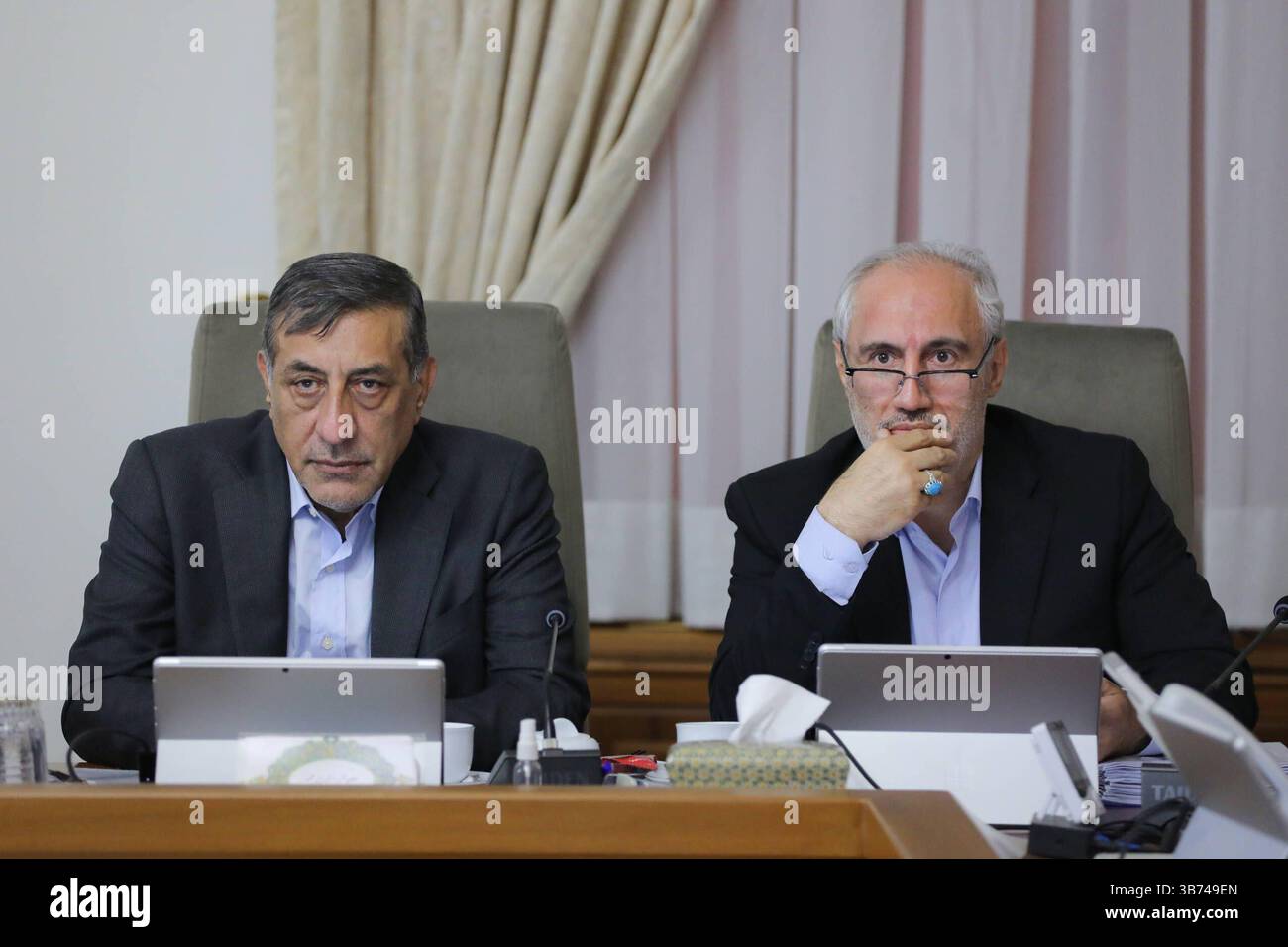 Iranian President Masoud Pezeshkian chairs a cabinet meeting Iranian ...