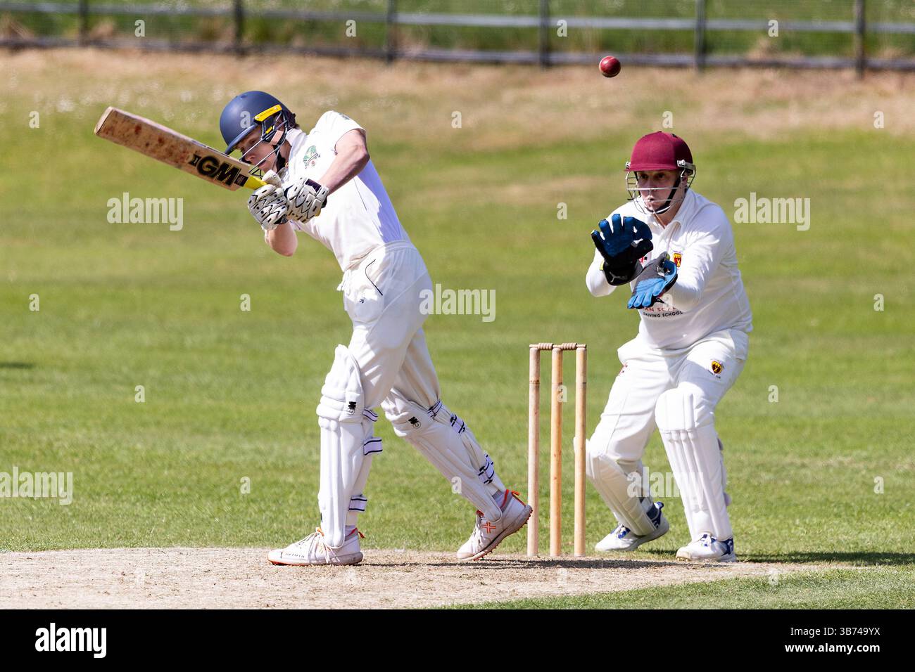 Lynton, UK. 04th May 2025 Howzat, for a majestic place to play cricket ...