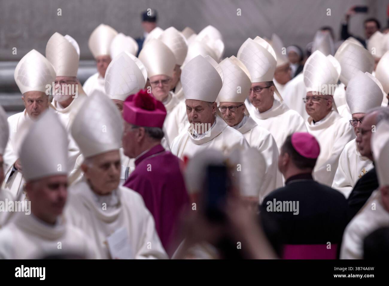 Cardinals attend mass on the ninth day of the "Novendiali," nine days ...