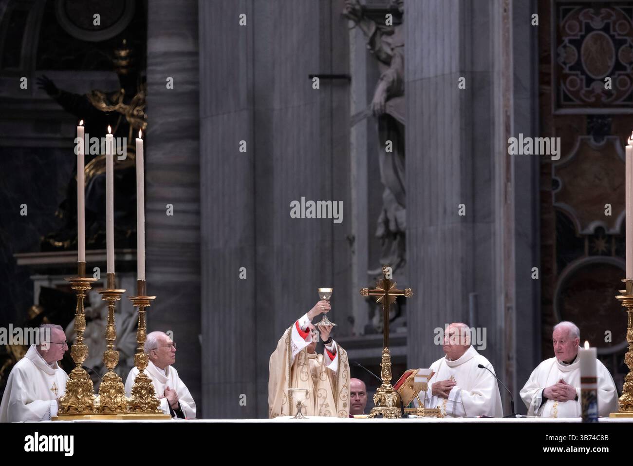Cardinals Pietro Parolin, Giovanni Battista Re, Dominique Mamberti ...
