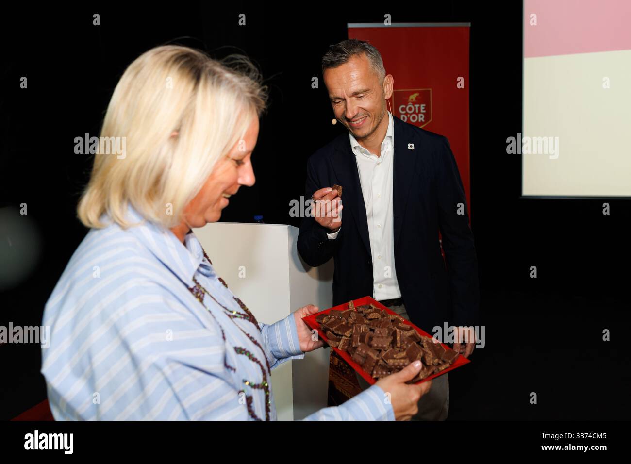 Lembeke, Belgium. 05th May, 2025. Managing Director Mondelez Benelux ...