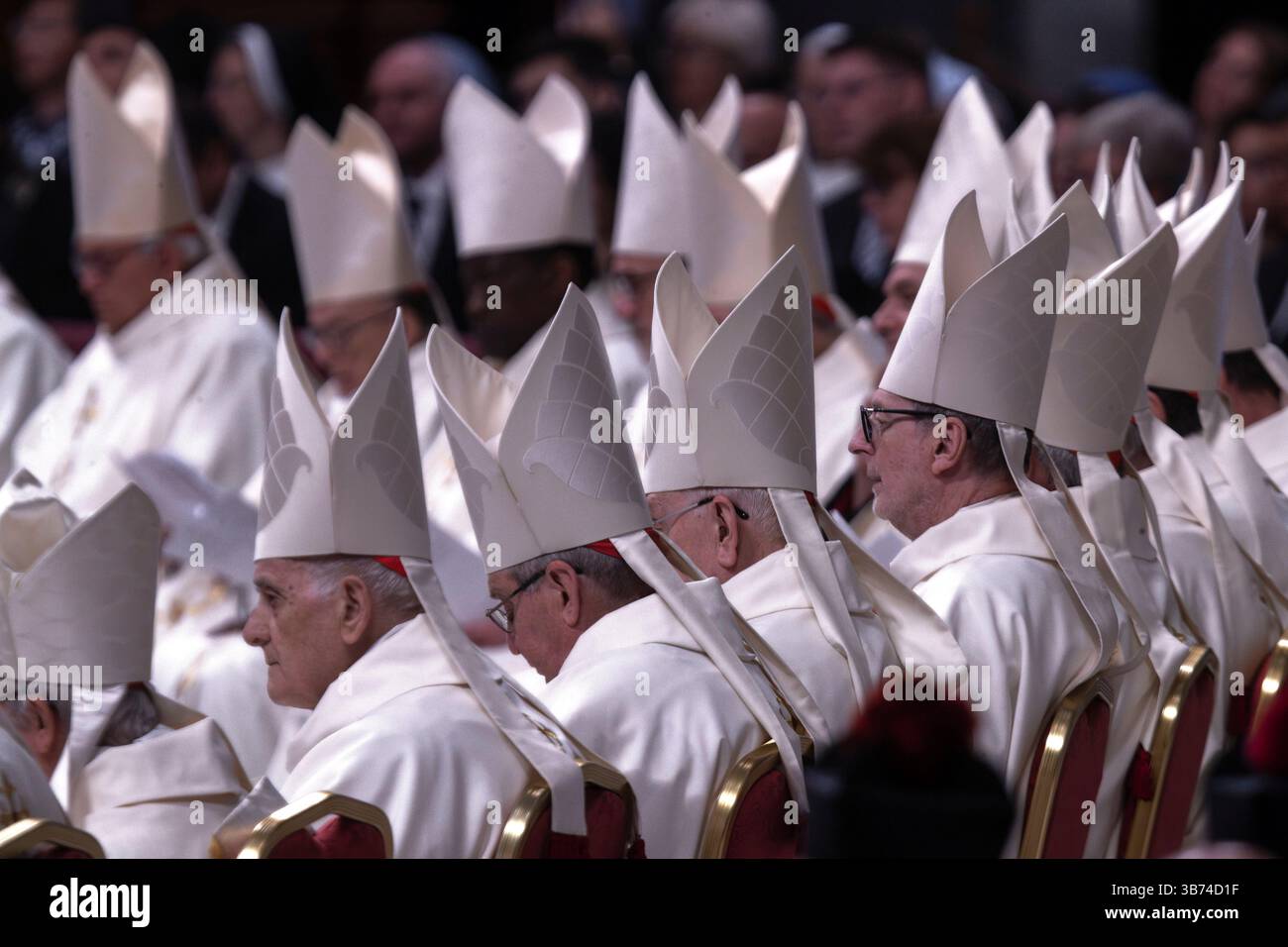 Cardinals attend mass on the ninth day of the "Novendiali," nine days ...