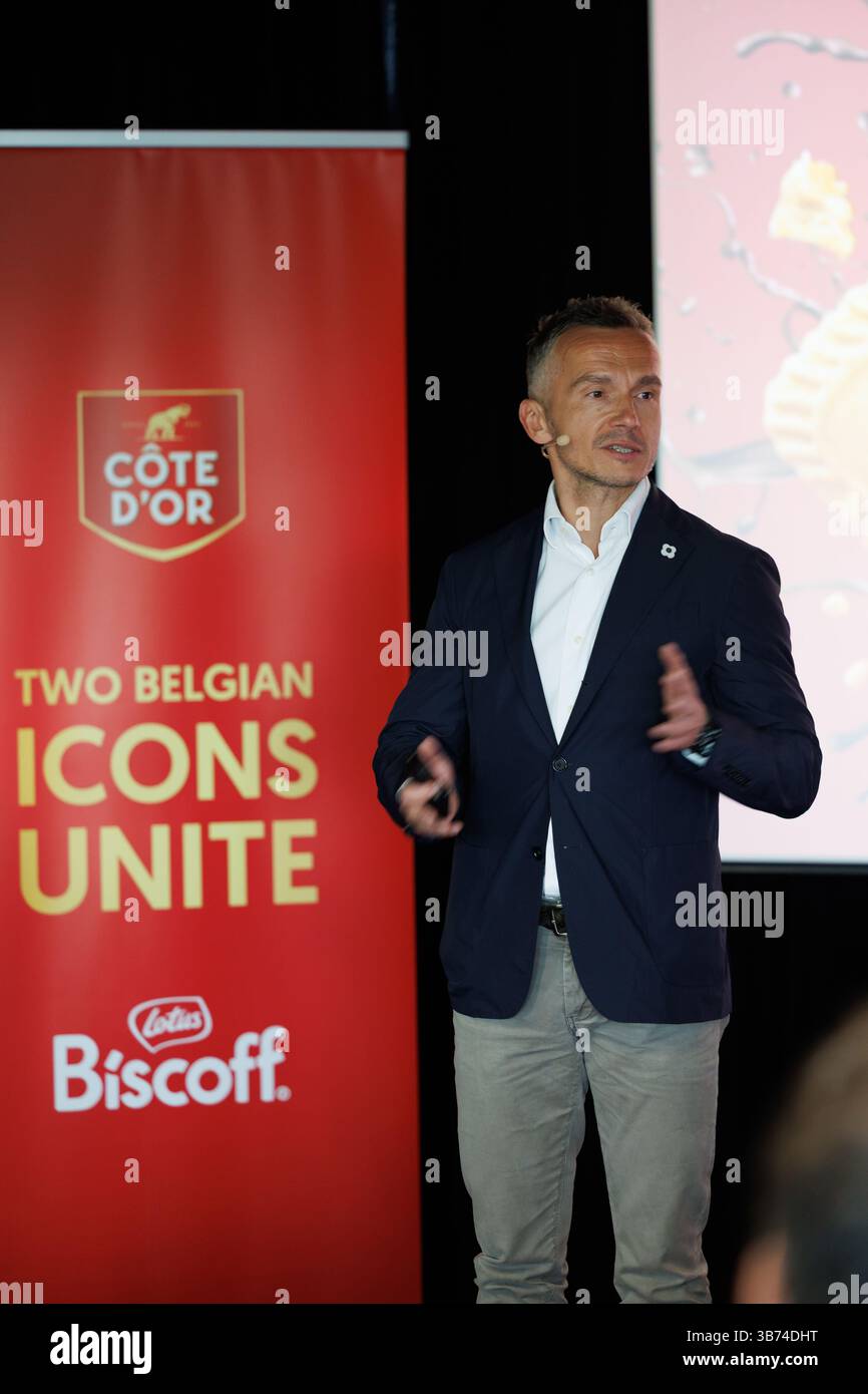 Lembeke, Belgium. 05th May, 2025. Managing Director Mondelez Benelux ...