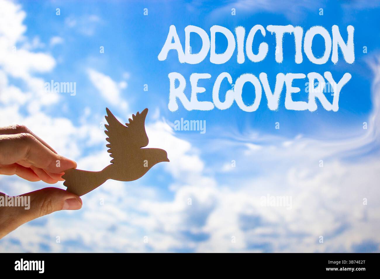 Addiction recovery symbol. Concept words Addiction recovery on ...