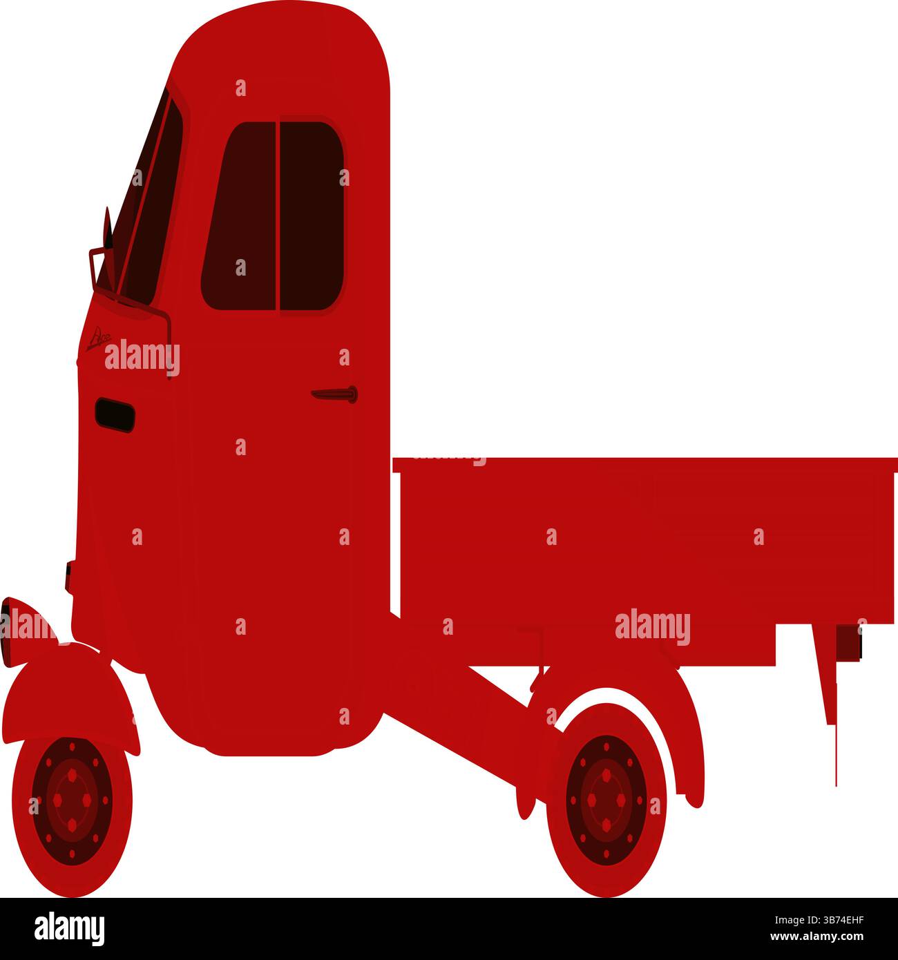 Red truck vector file Stock Vector Images - Alamy