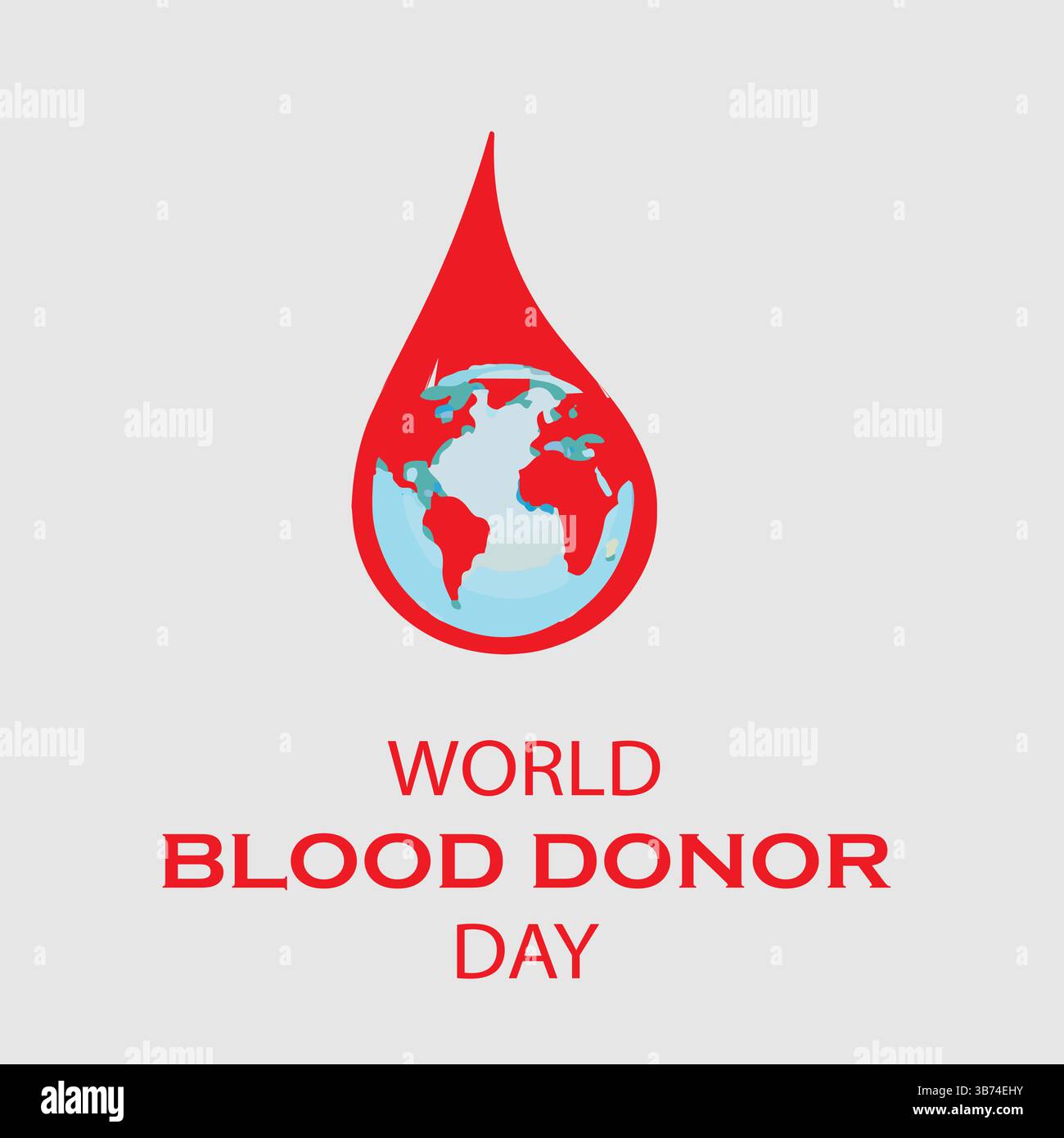 World Blood Donor Day: Donate Blood, Save a Life! Editable EPS Social ...