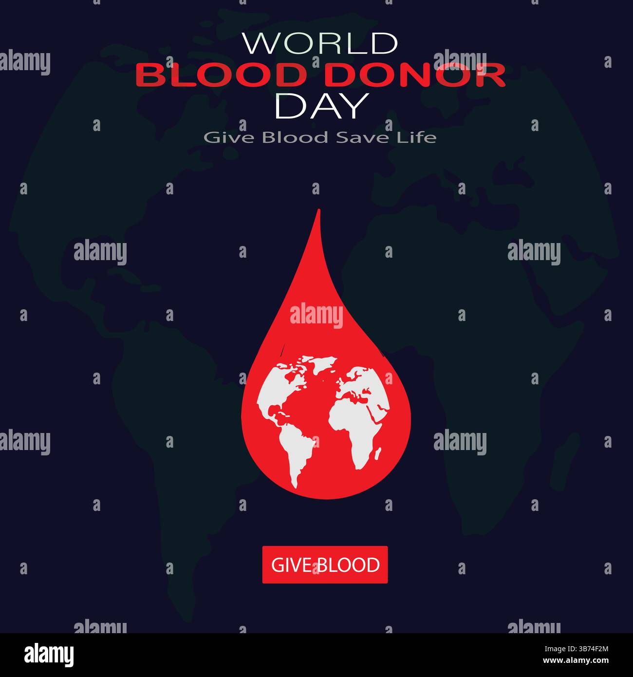 Donate blood and save a life! Editable EPS template for corporate ...