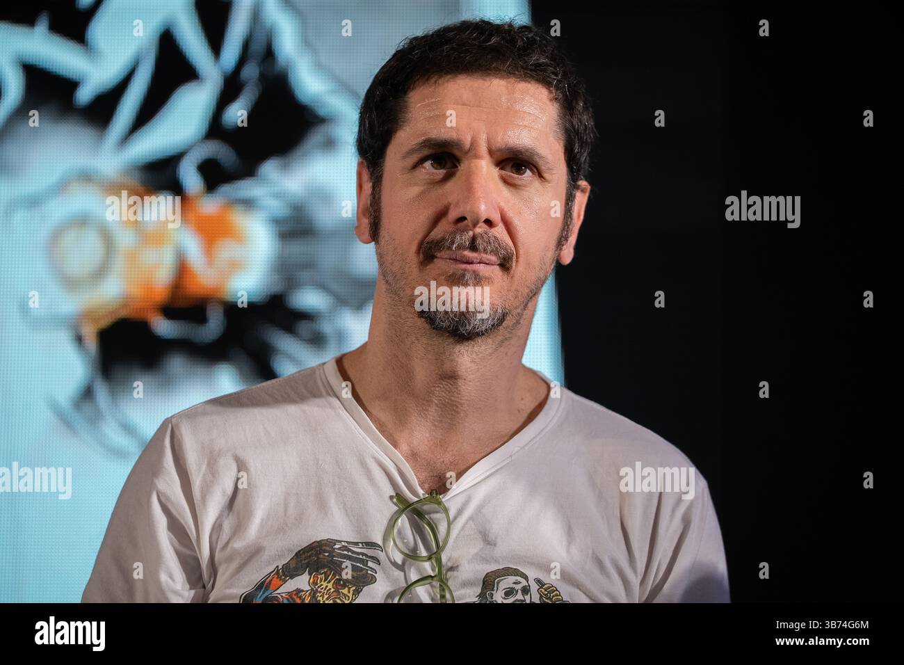 Gabriele Mainetti attends at the COMICON 2025. COMICON 2025 is the 25th ...