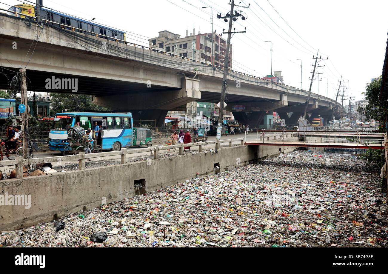 May 5, 2025, Chattogram, Bohoddarhat, Bangladesh: The drain in ...